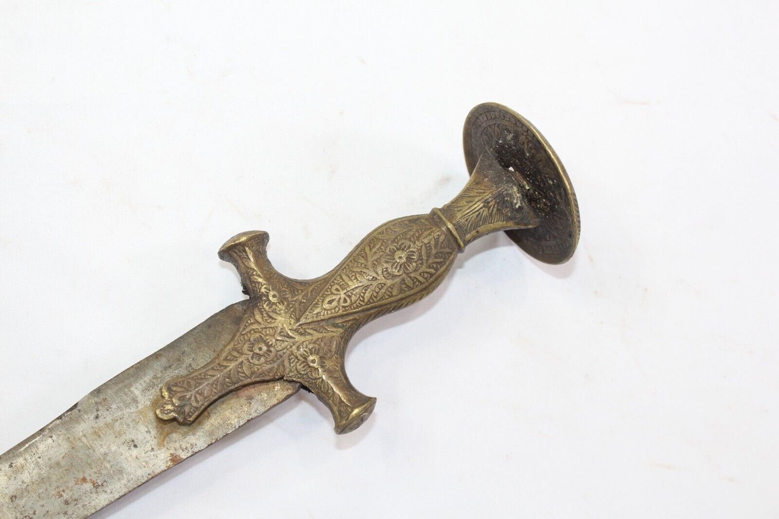 Antique Old Sword Hand Fogged Steel Blade Brass Handle W 160 - Etsy