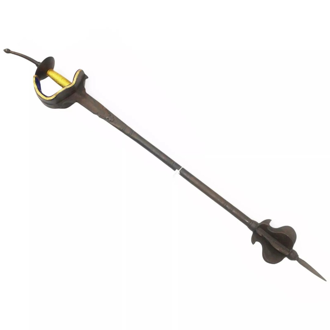 Vintage Gurz Guraj Mace Gotta Rajput Sikh Maratha Steel Khanda Handle ...