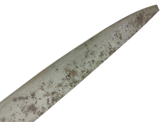 Sculpture Dagger damascus steel blade Black Aventurine Jade stone ...