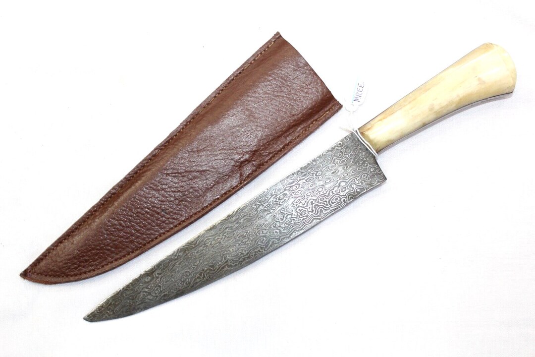 Dagger Knife Damascus Sakela Steel Blade Camel Bone Chip - Etsy Australia
