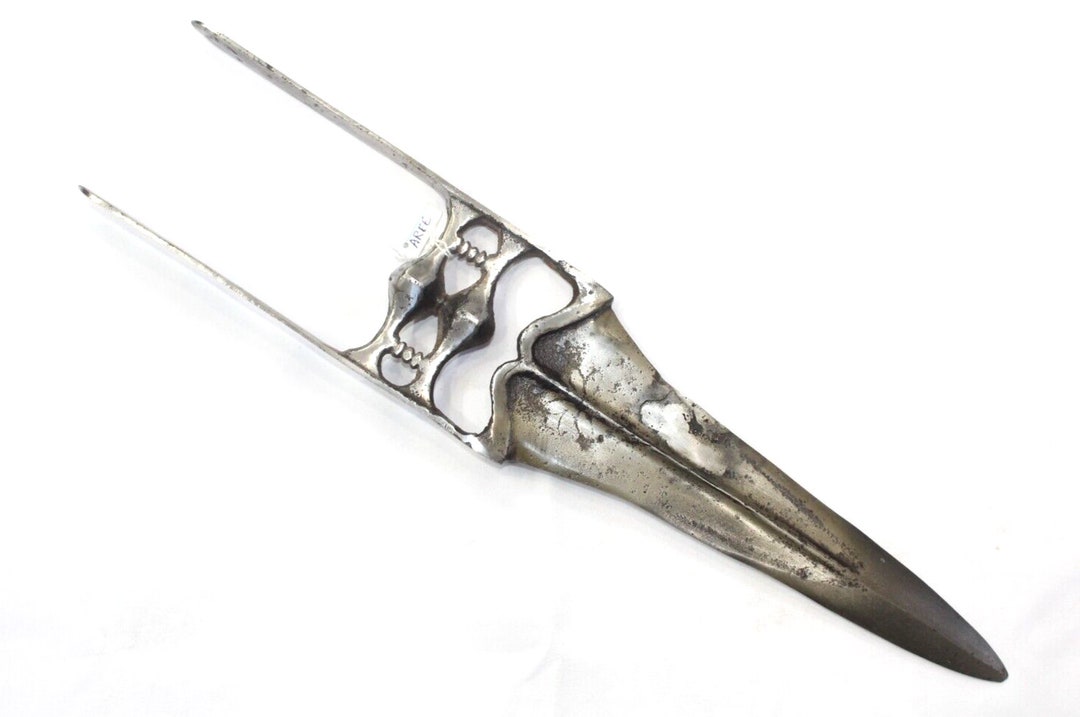 Katar Tiger Knife Dagger Antique Original Handmade Wootz Faulad Steel ...