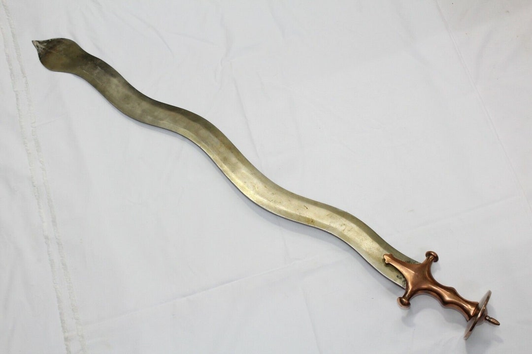 Sword Nagin Snake Hand Forged Steel Blade Copper Plating on - Etsy