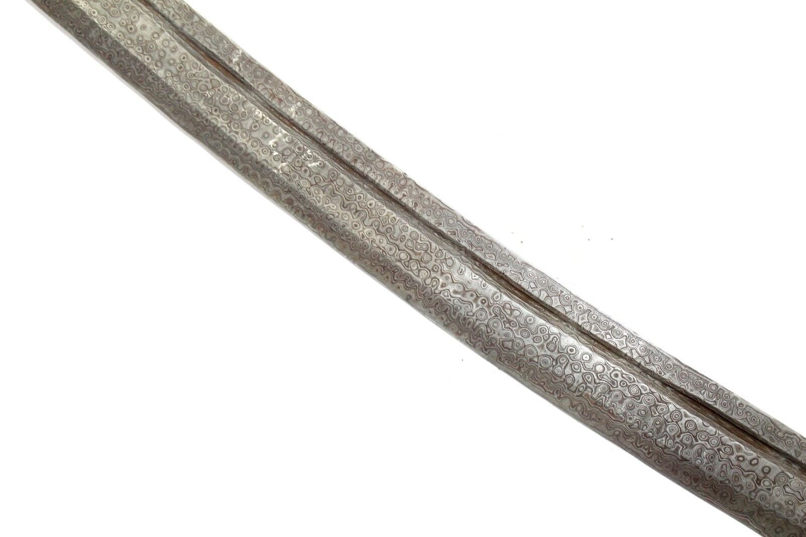 Sword Damascus Steel Blade Pure Silver Koftgari Inlay Wire Work Handle ...