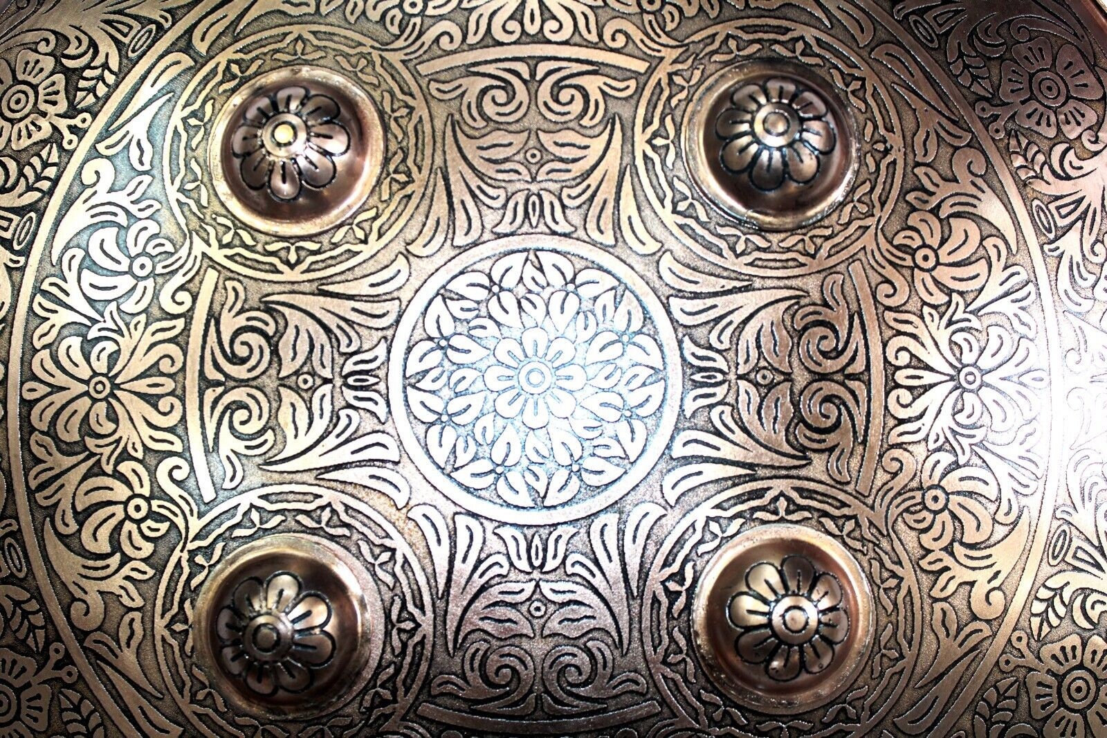 Shield Dhal India Hand Engraved Design Battle Armory Copper - Etsy