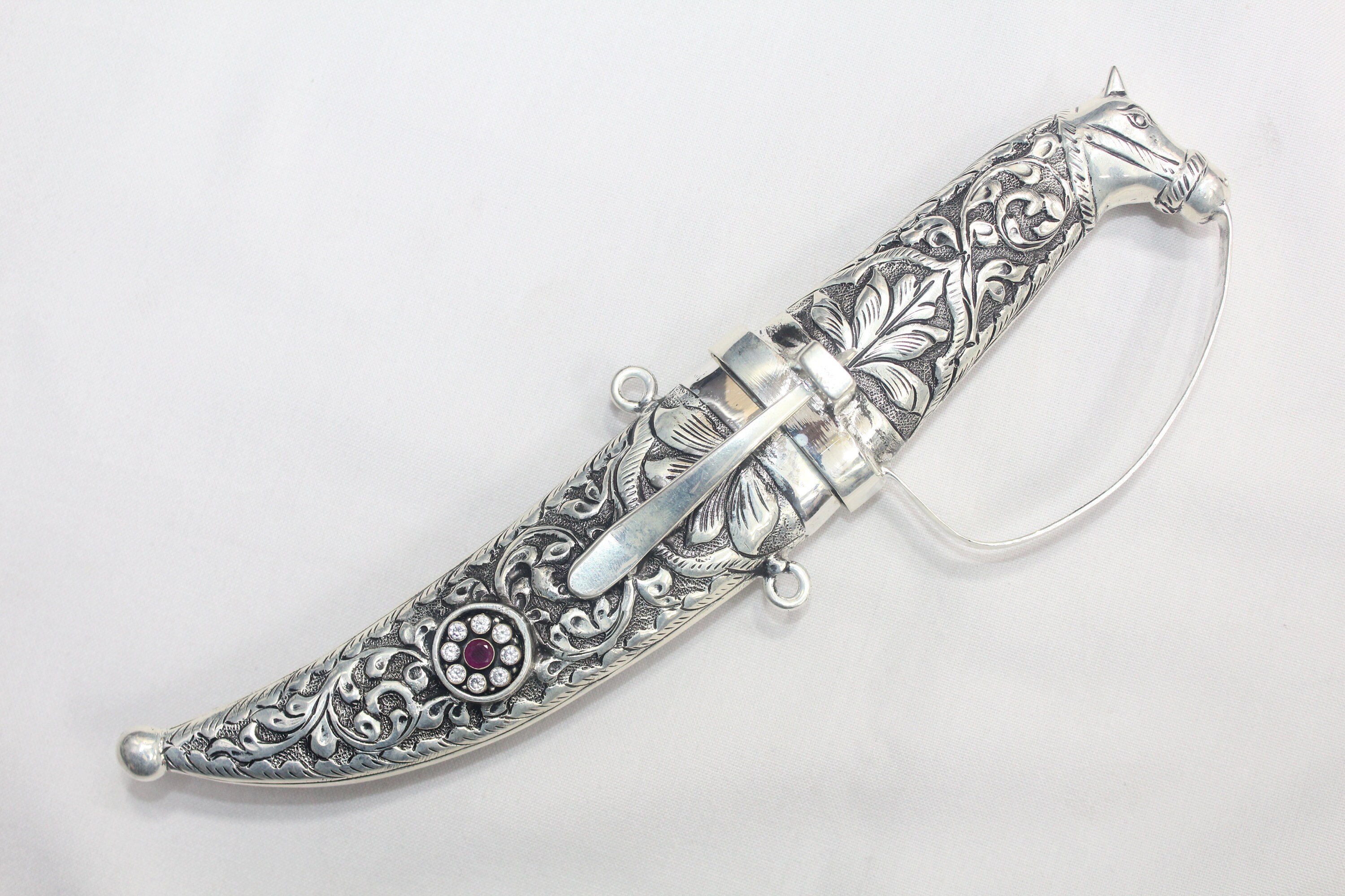 PH Dagger Wedding Knife Solid 925 Sterling Silver Blade Horse - Etsy