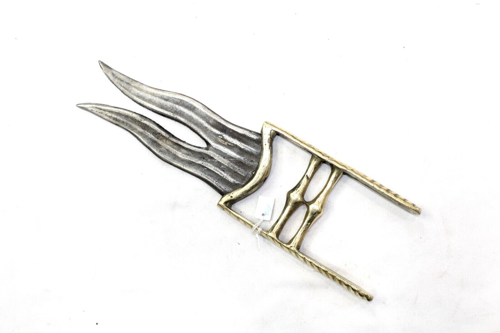 Katar Double Bladed Edge Tiger Knife Hand Forged Blade Solid Brass ...