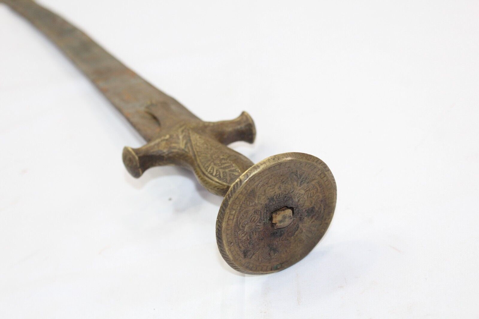 Antique Old Sword Hand Fogged Steel Blade Brass Handle W 160 - Etsy