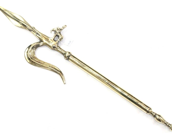 Vintage Indian Mughal, Islamic Ankush Elephant Goad and Axe Silver and ...