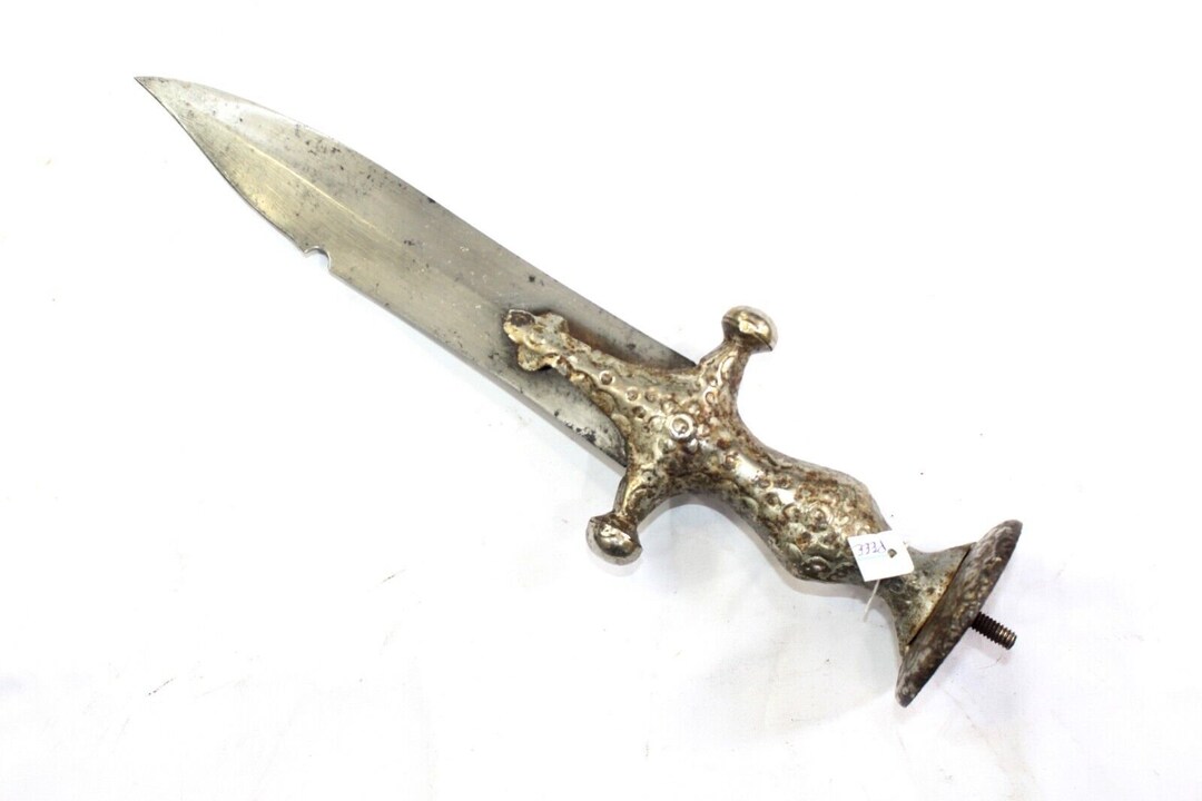 Hunting Knife Khanjar Dagger Hand Forged Steel Blade Old Antique Handle ...