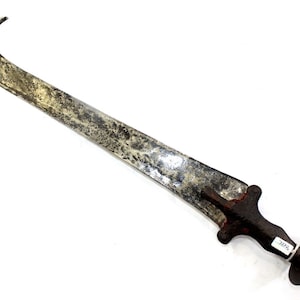 Antique Sickle Sword Dagger Knife Hand Forged Steel Blade Original ...