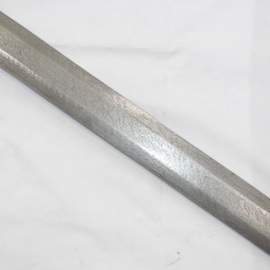 Straight Sword Religious Sikh Damascus Steel Blade Silver Wire Work ...