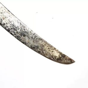 Antique Sword Hand Forged Old Steel Blade Original Engraved Brass ...
