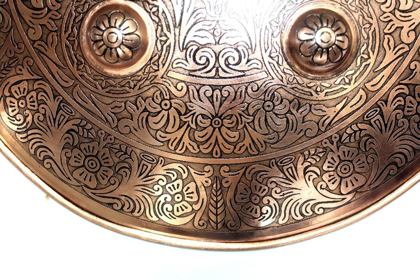 Shield Dhal India Hand Engraved Design Battle Armory Copper - Etsy
