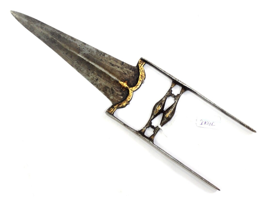 Antique Old Katar Tiger Knife Dagger Hand Forged Steel Blade - Etsy