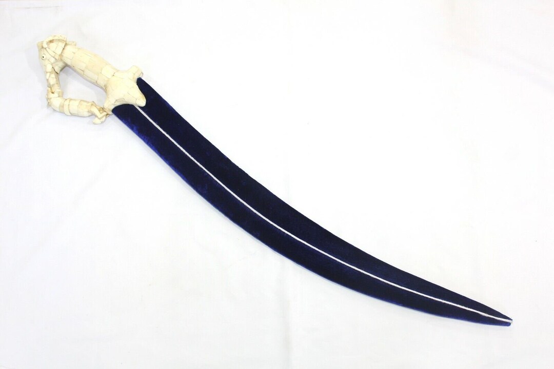 Sword Damascus Steel Blade Silver Bidari Elephant Tiger Handle C859 - Etsy