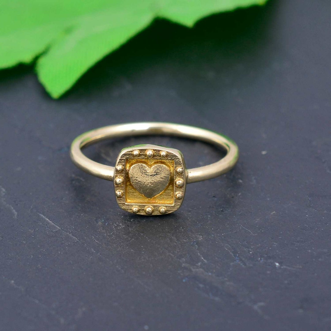 Heart Ring,valentines Ring,promise Ring,love Ring,18k Gold or Silver ...