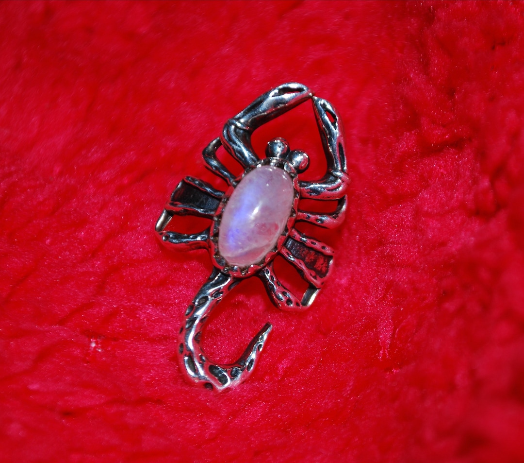 Scorpion Ring,moonstone Gemstone Ring,925 Silver Ring,statement Ring ...