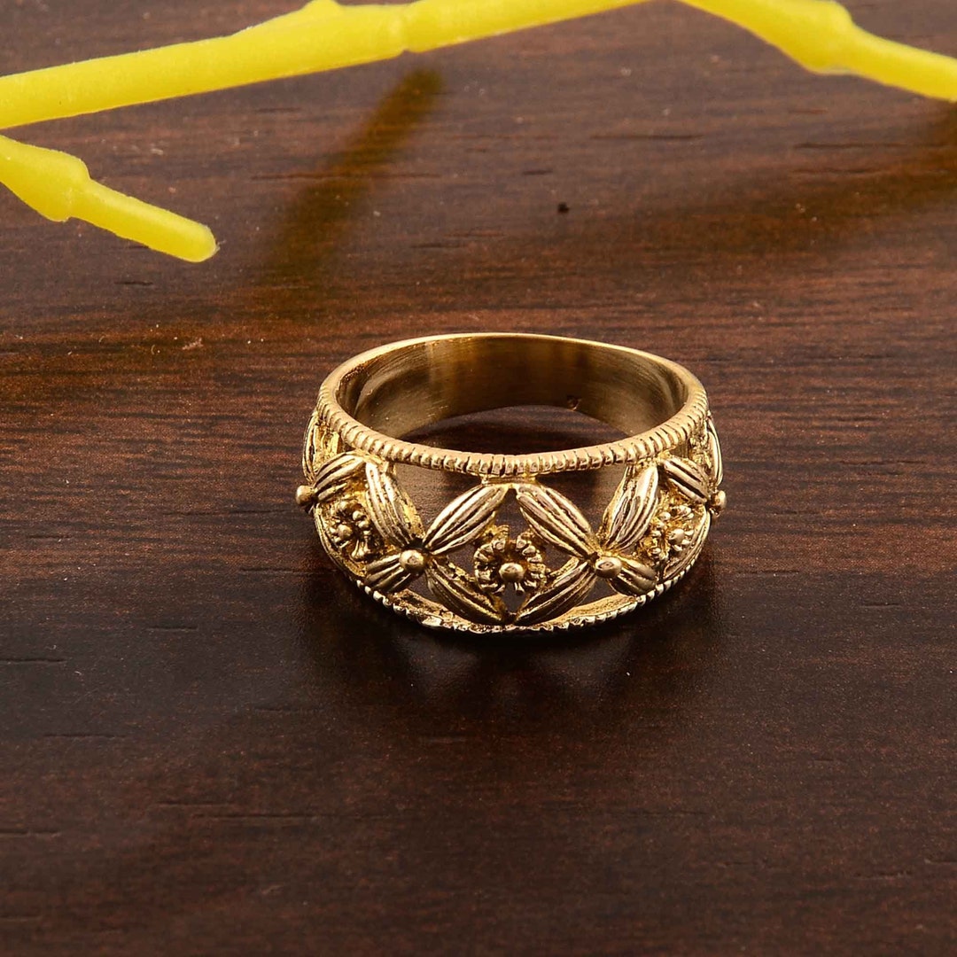 Filigree Ring, Chunky Ring, Boho Ring, Art Deco Ring, Vintage Ring ...