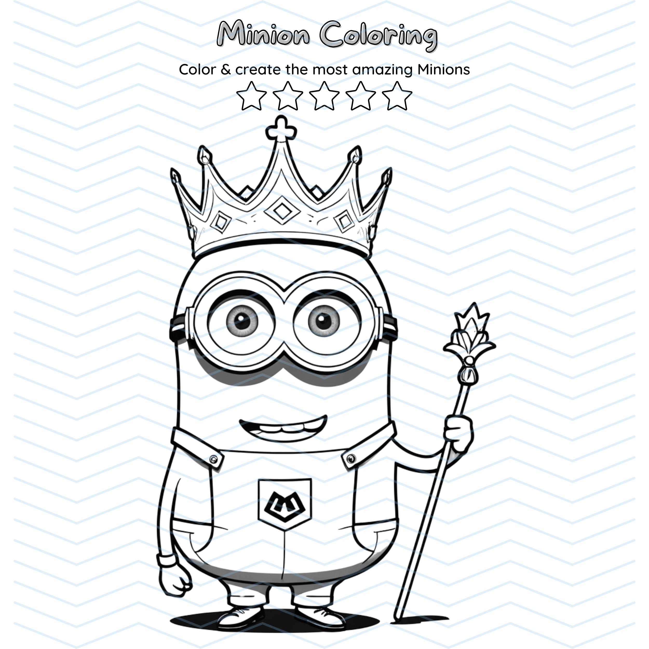 Minions Coloring Book for Kids - Fun Printable Characters Activity ...