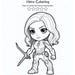 Superhero Coloring Book for Kids | Printable Fun Art Pages,digital ...