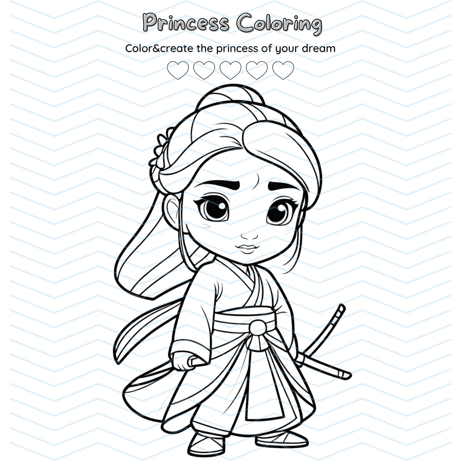 Princess Characters Coloring Book Creative Fun for Kids - Etsy