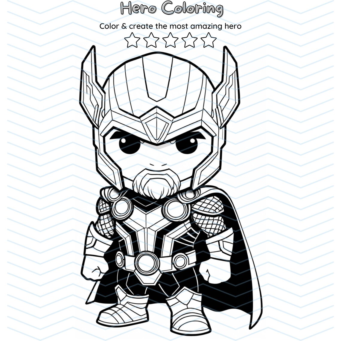 Superhero Coloring Book for Kids | Printable Fun Art Pages,digital ...