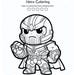 Superhero Coloring Book for Kids | Printable Fun Art Pages,digital ...