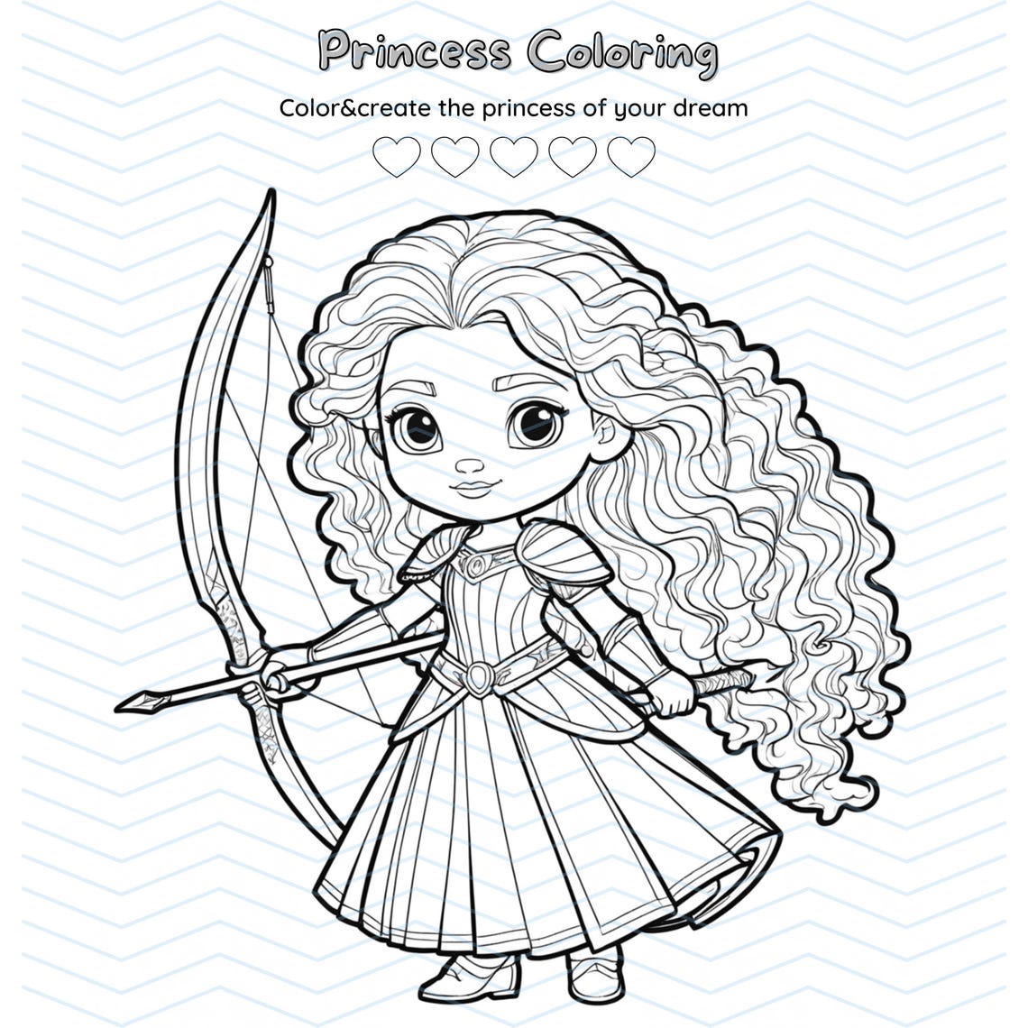 Princess Characters Coloring Book | Creative Fun for Kids - Etsy