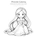 Princess Characters Coloring Book | Creative Fun for Kids - Etsy