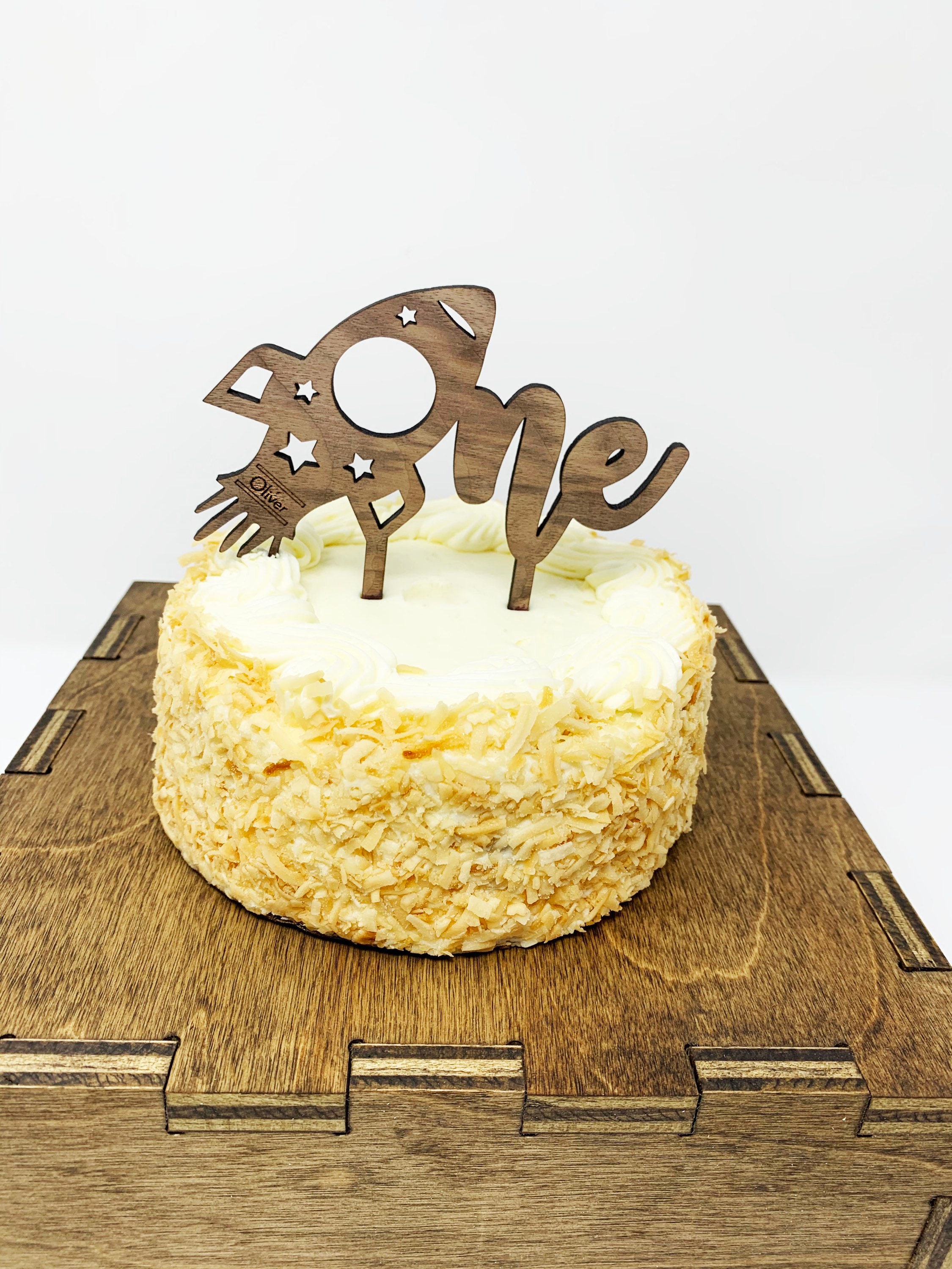 Wooden Cake Topperbirthday Cake Decorpersonalized - Etsy