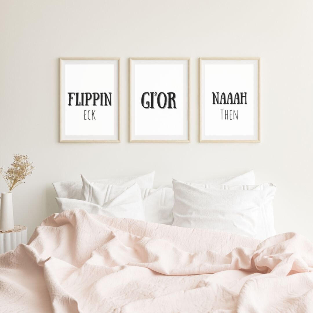 10 Yorkshire Slang Posters Digital Download Fun Wall Art British ...