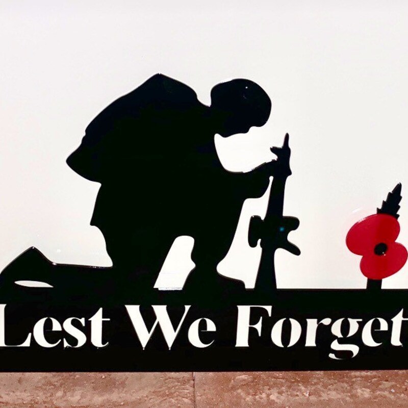 Soldier Silhouette Rememberance Memorial - Etsy UK