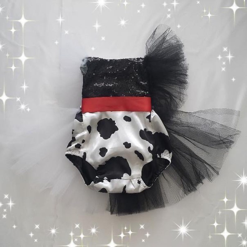Cruella De Vil Inspired Tutu Romper / Note: Headband and | Etsy