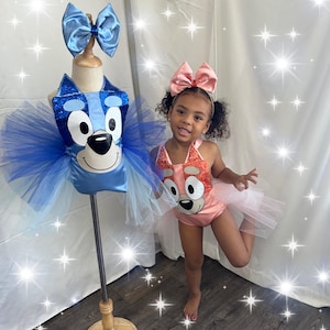 Bluey Inspired Tutu Romper/ Bingo Inspired Birthday Dress/ Bluey ...