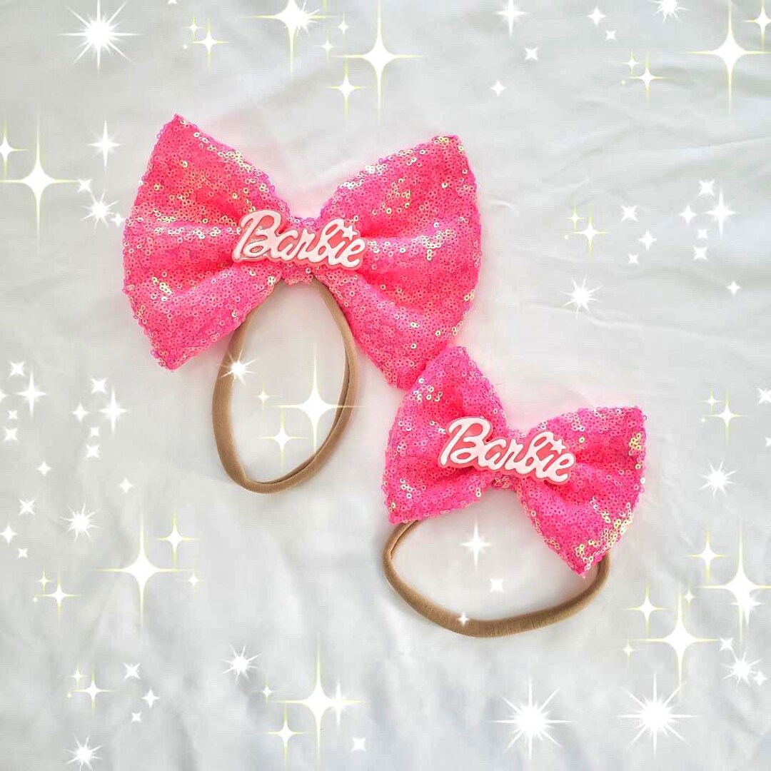 Hot Pink Bow Headband / Pink Bow / Neon Pink Bow Headband / - Etsy