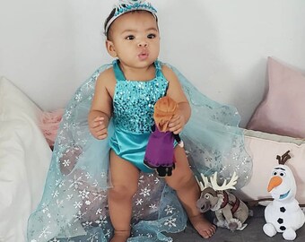 Elsa Frozen Custom Cape and Mask for Kids, Frozen, ADD Your Child's ...