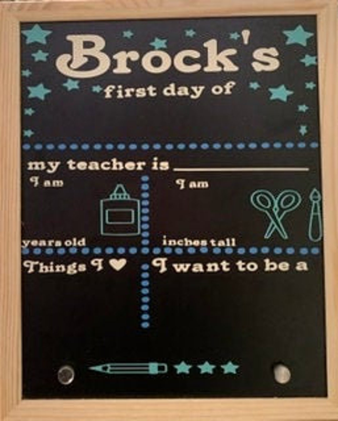 Back to School Chalkboard - Etsy