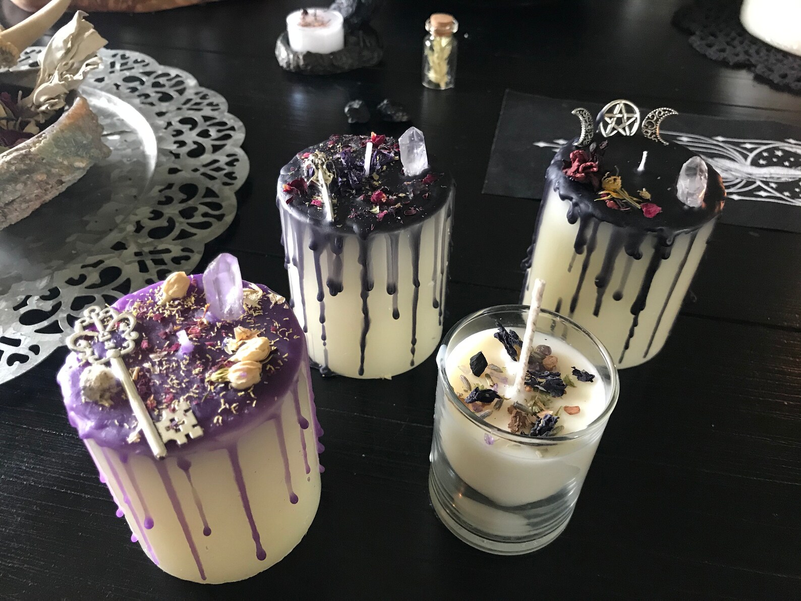 Hecate Candle Goddess Grubby Candle Ritual Altar Witch - Etsy