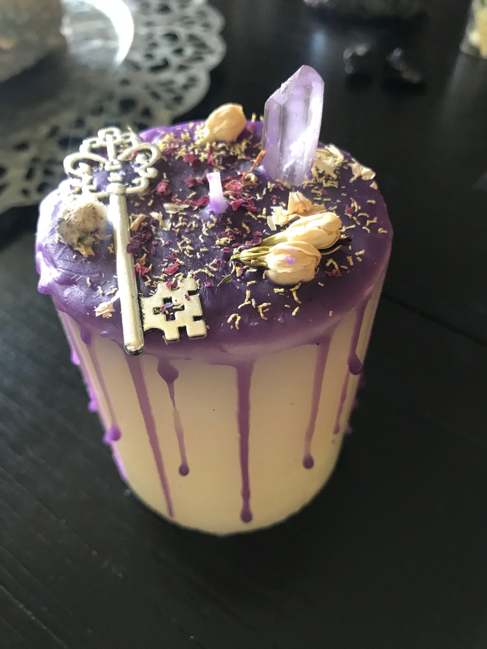 Hecate Candle Goddess Grubby Candle Ritual Altar Witch - Etsy