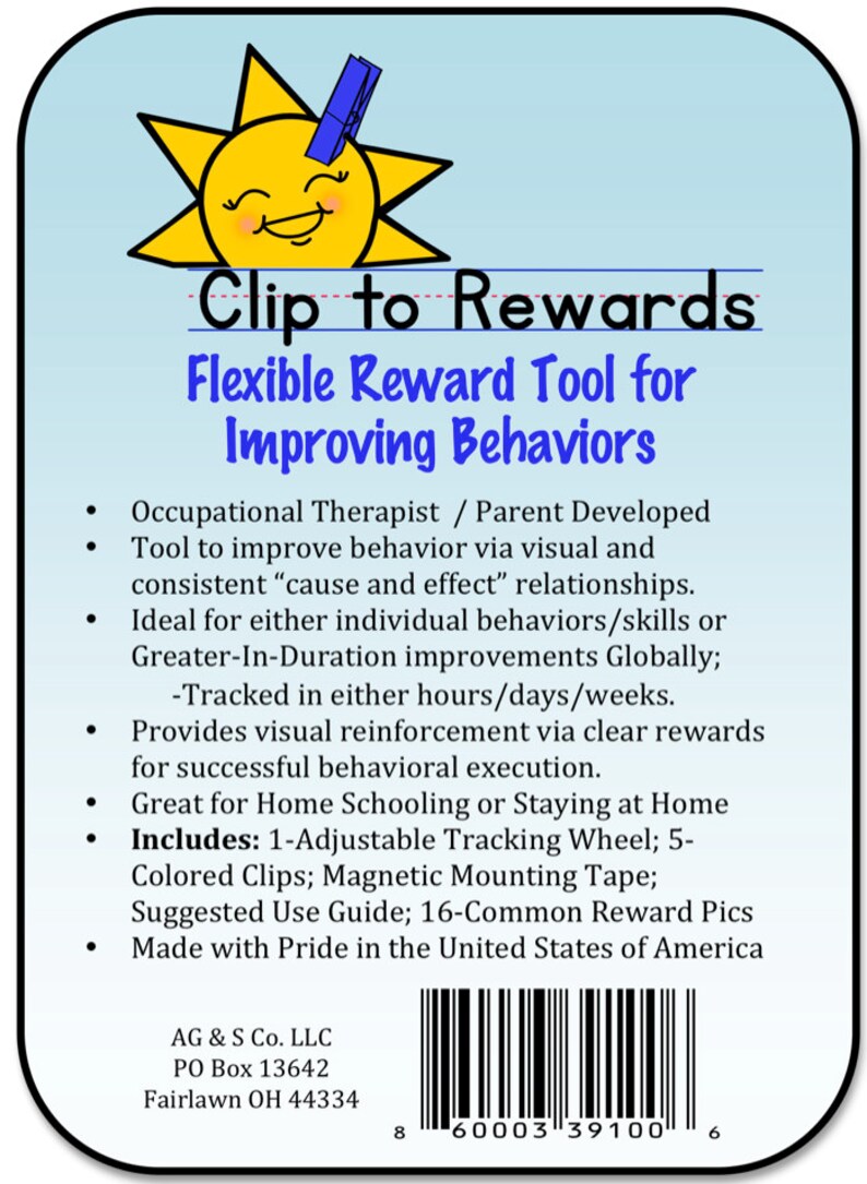 Homeschool Behavior Reward System - Clip to Rewards Flexible Behavior ...