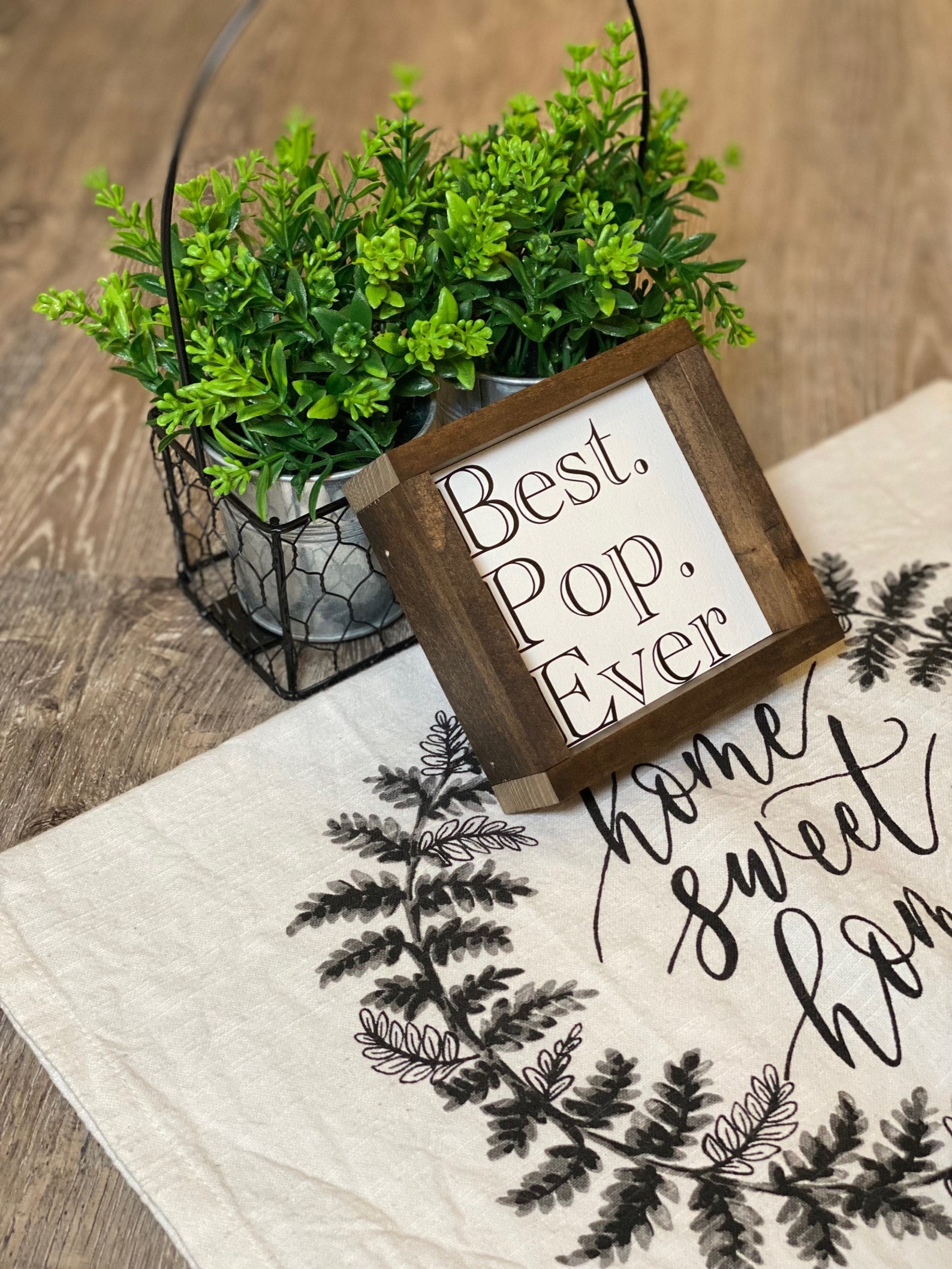 Best Pop Ever Sign, Desk Sign for Office, Fathers Day Gift From Kids ...