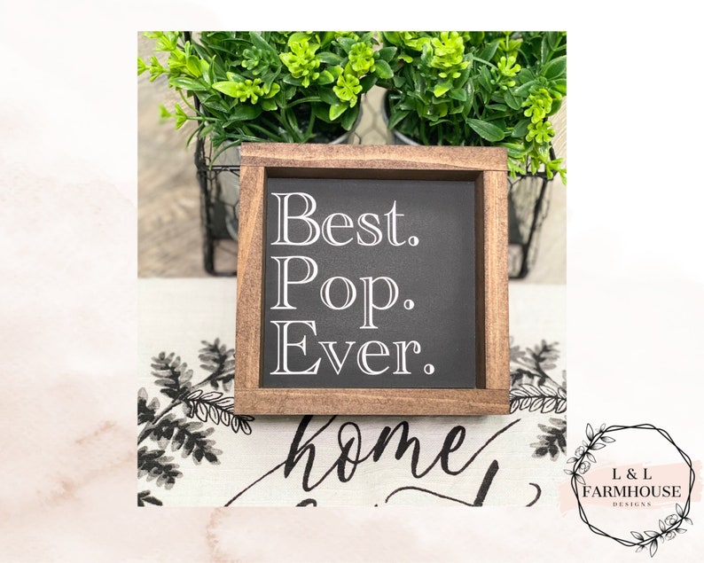 Best Pop Ever Sign Desk Sign for Office Fathers Day Gift - Etsy