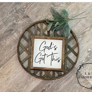 God's Got This Wood Sign, Christian Sign, Stop Worrying, Trust God, He ...