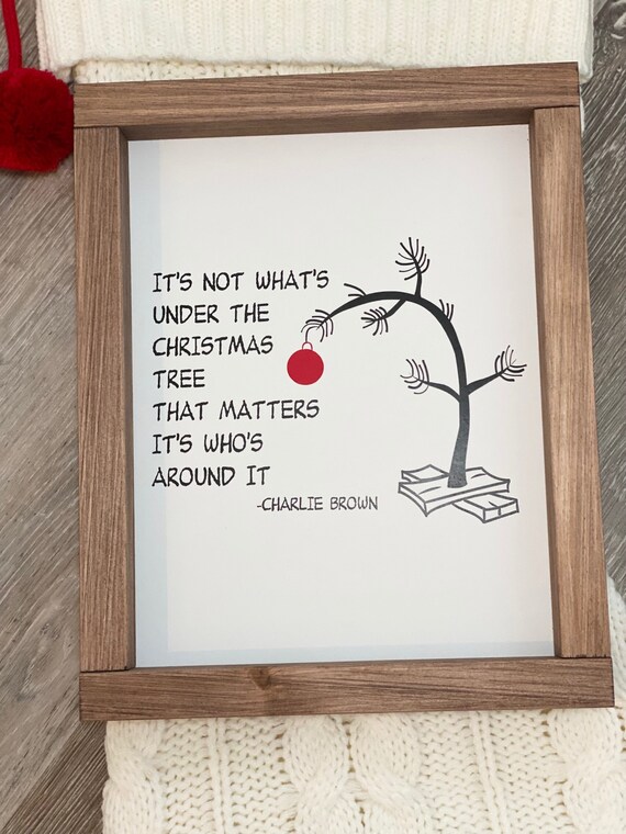 Its Not What is Under the Christmas Tree That Matters Its | Etsy