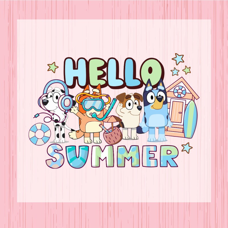 Bluey Heat Transfer - Etsy