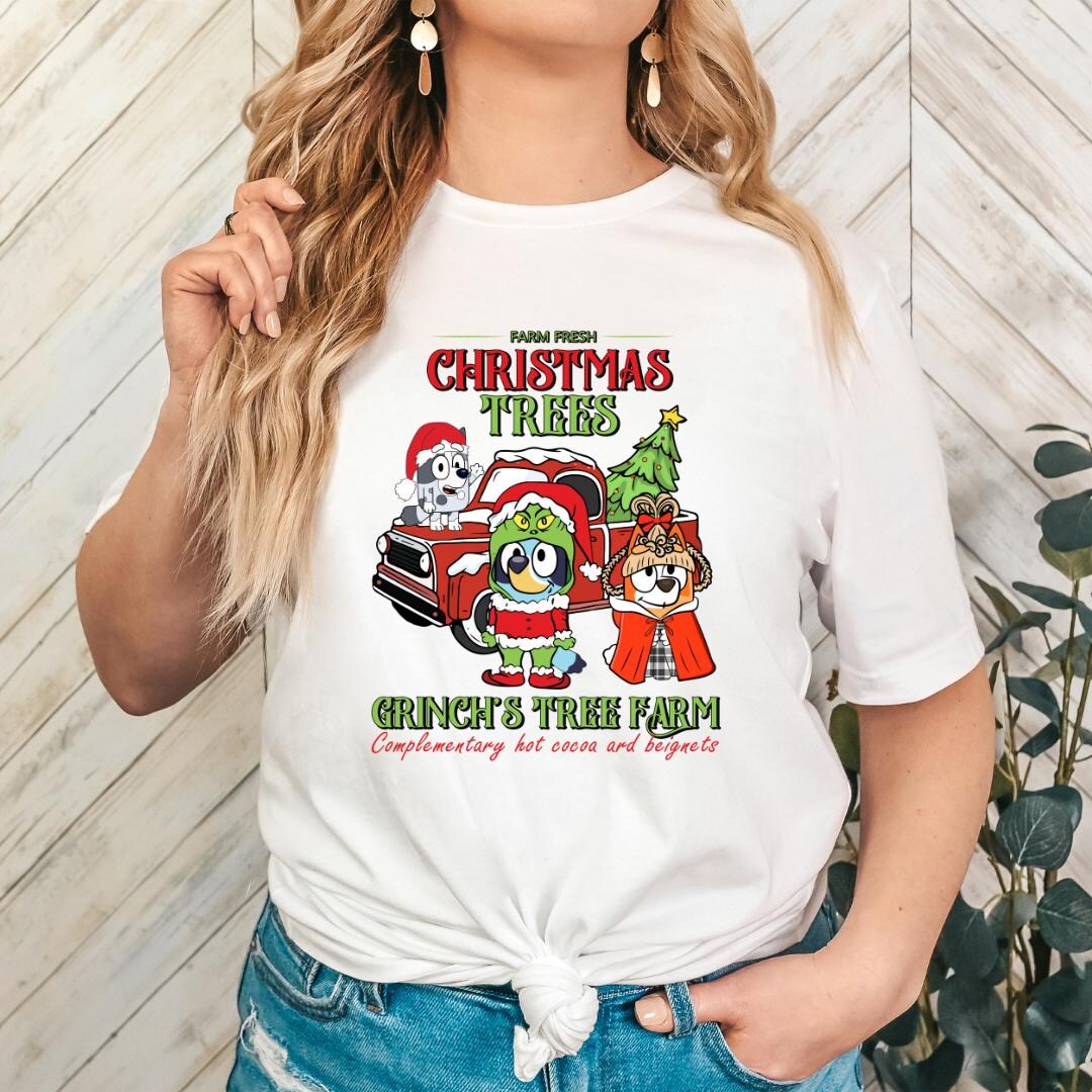 Holiday Bluey Grinch DTF Transfer - Etsy