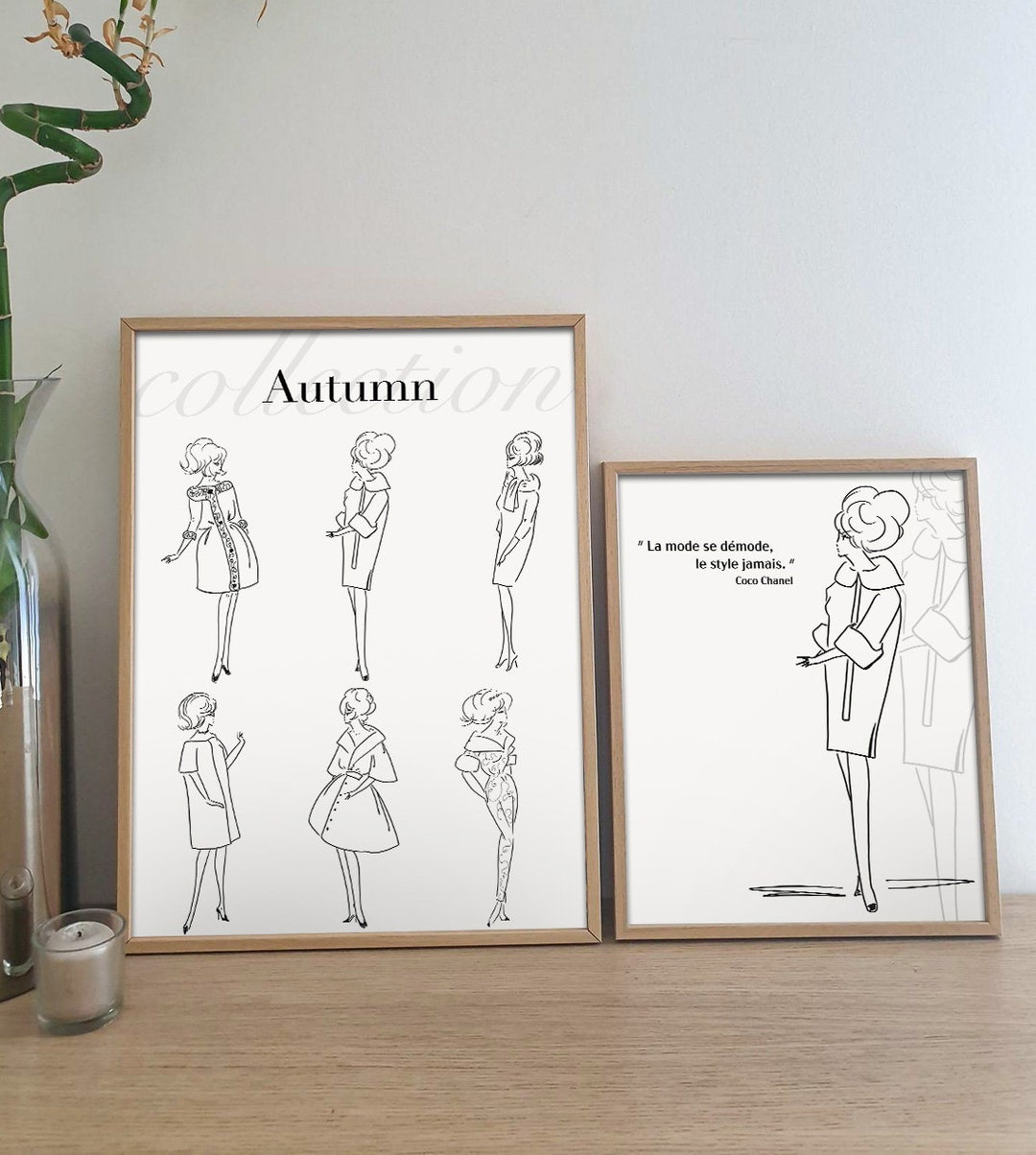 Posters Series coco. Fashion Illustration Poster - Etsy