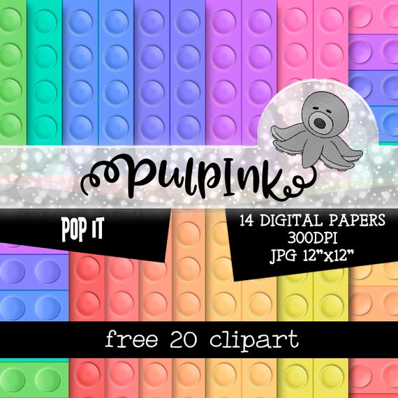 POP-IT Digital Papers Pop-it Backgrounds Instant Download - Etsy
