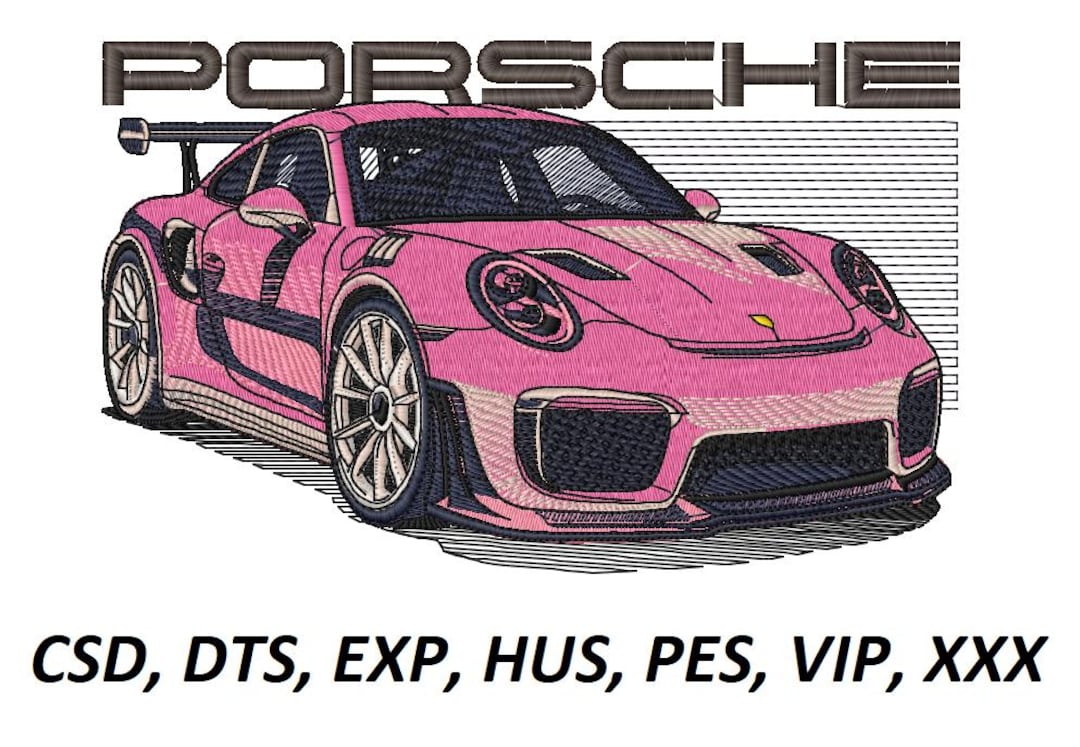 Embroidery Design / Porsche 911 GT3 / Sports Car / Instant Download - Etsy