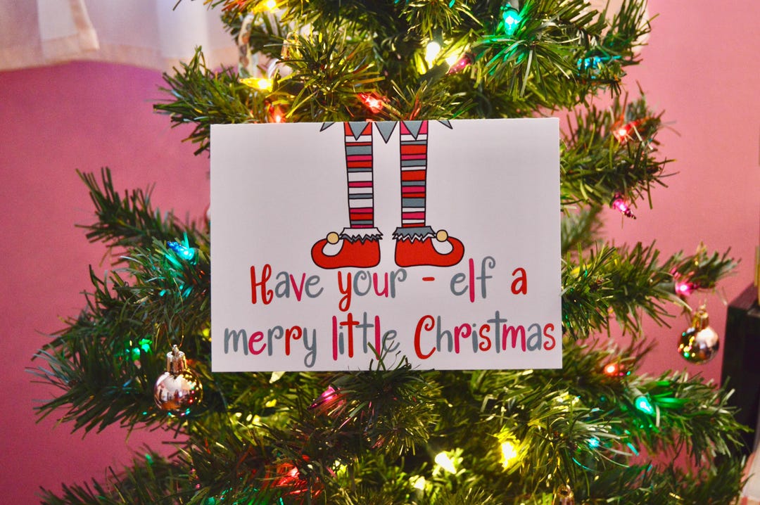 Have Your-elf a Merry Little Christmas - Christmas Greeting Card - Etsy
